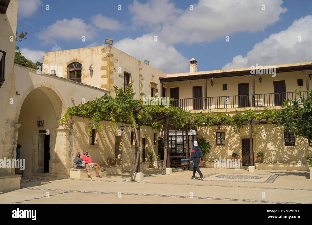 Looking down inner courtyard hi-res stock photography and images - Alamy