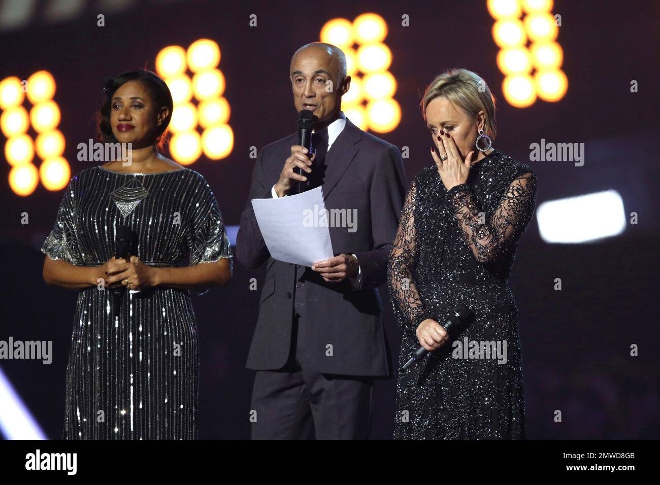 Singers Pepsi DeMacque from left, Andrew Ridgeley and Shirlie Holliman ...