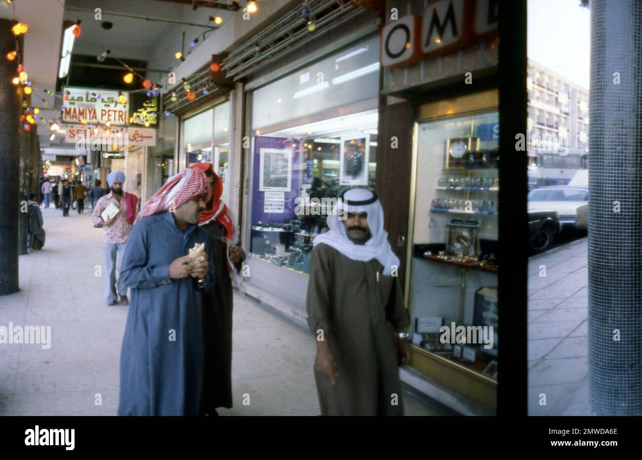A street scene in the city of Kuwait in 1980. (AP Photo Stock Photo - Alamy