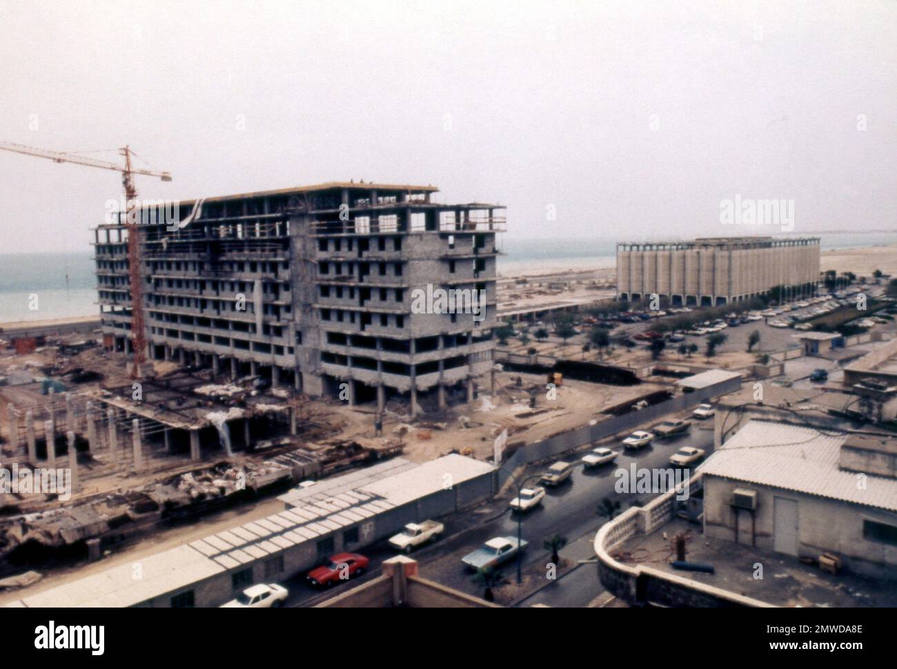A new building construction in Manama, Bahrain, in 1976. (AP Photo ...