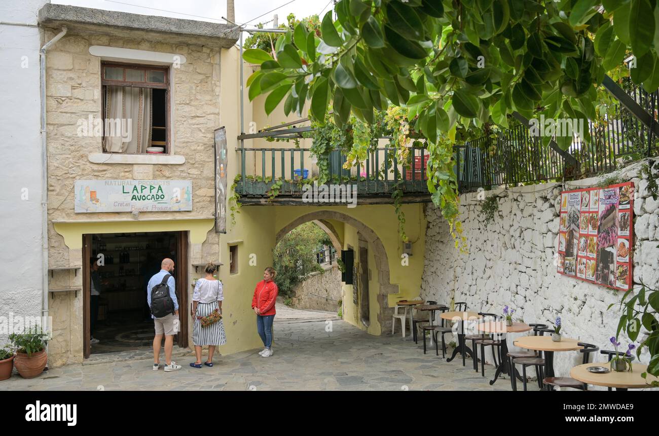 Lappa Avocado, Mountain Village Argiroupoli, Crete, Greece Stock Photo ...