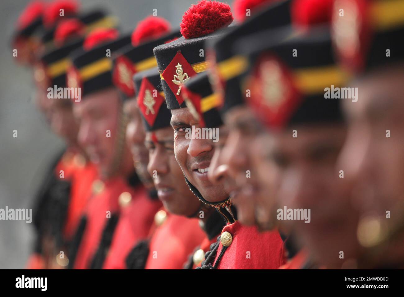 Nepalese army soldiers participate in rehearsals for Army day in ...