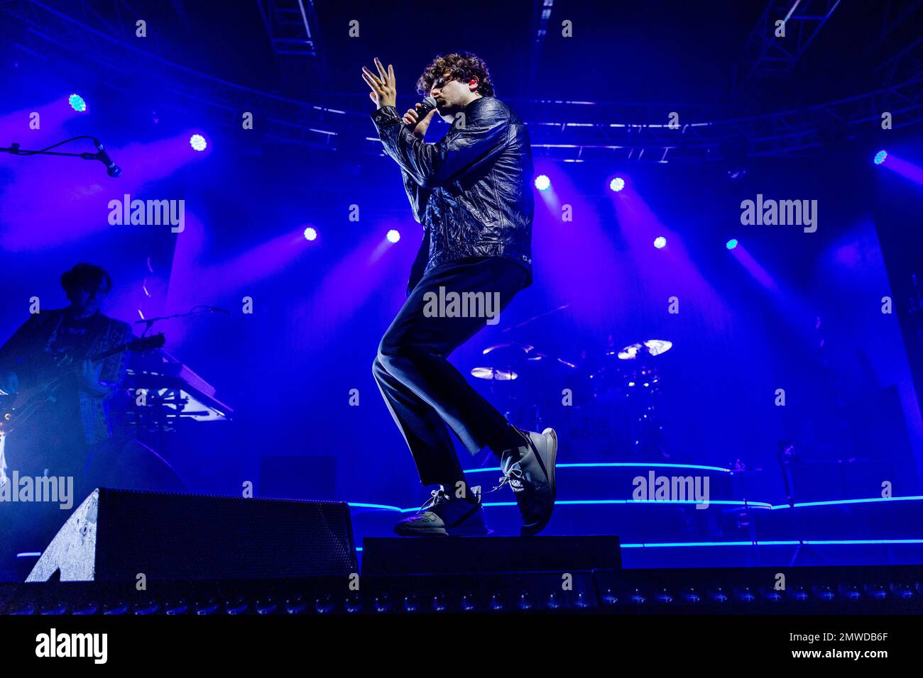 Luke Pritchard of The Kooks English Pop band performs live on stage at ...
