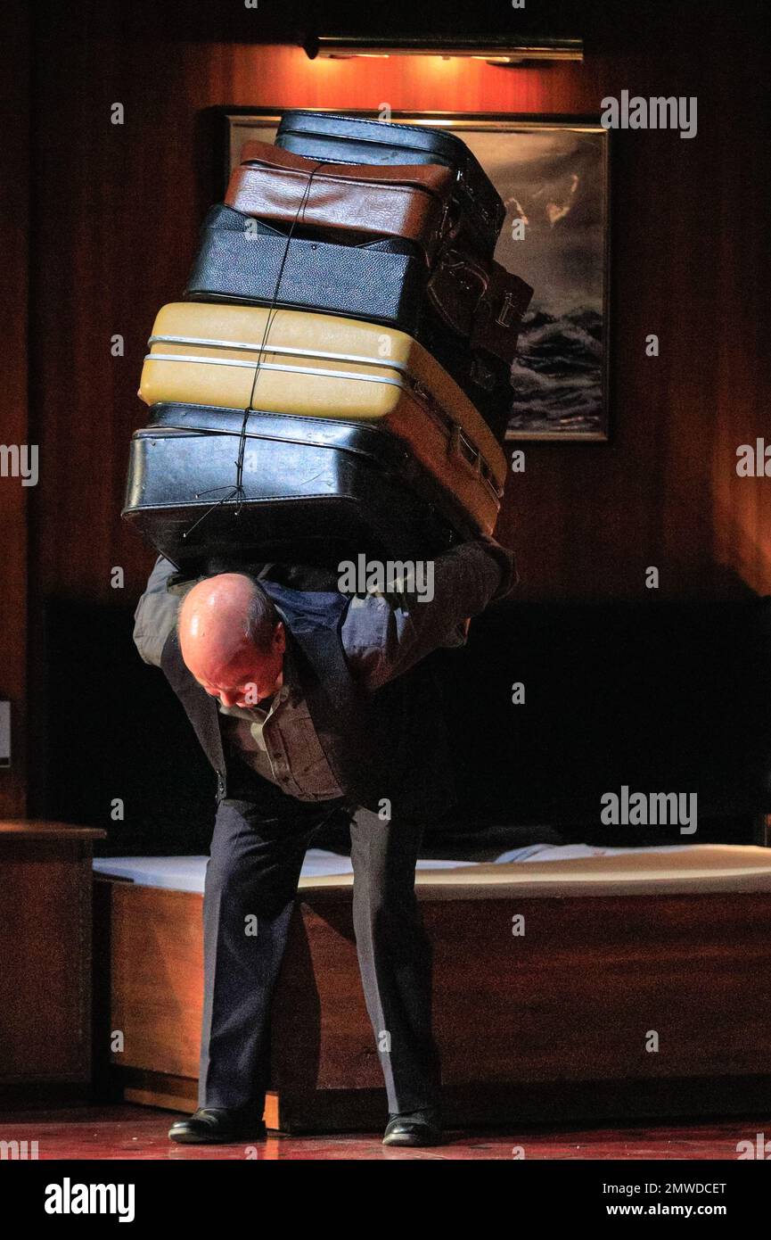 London, UK. 01st Feb, 2023. Scenes from Act 2: The lost room. Peeping ...