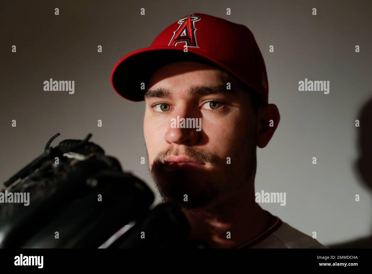 This is a 2017 photo of starting pitcher Andrew Heaney of the Los ...