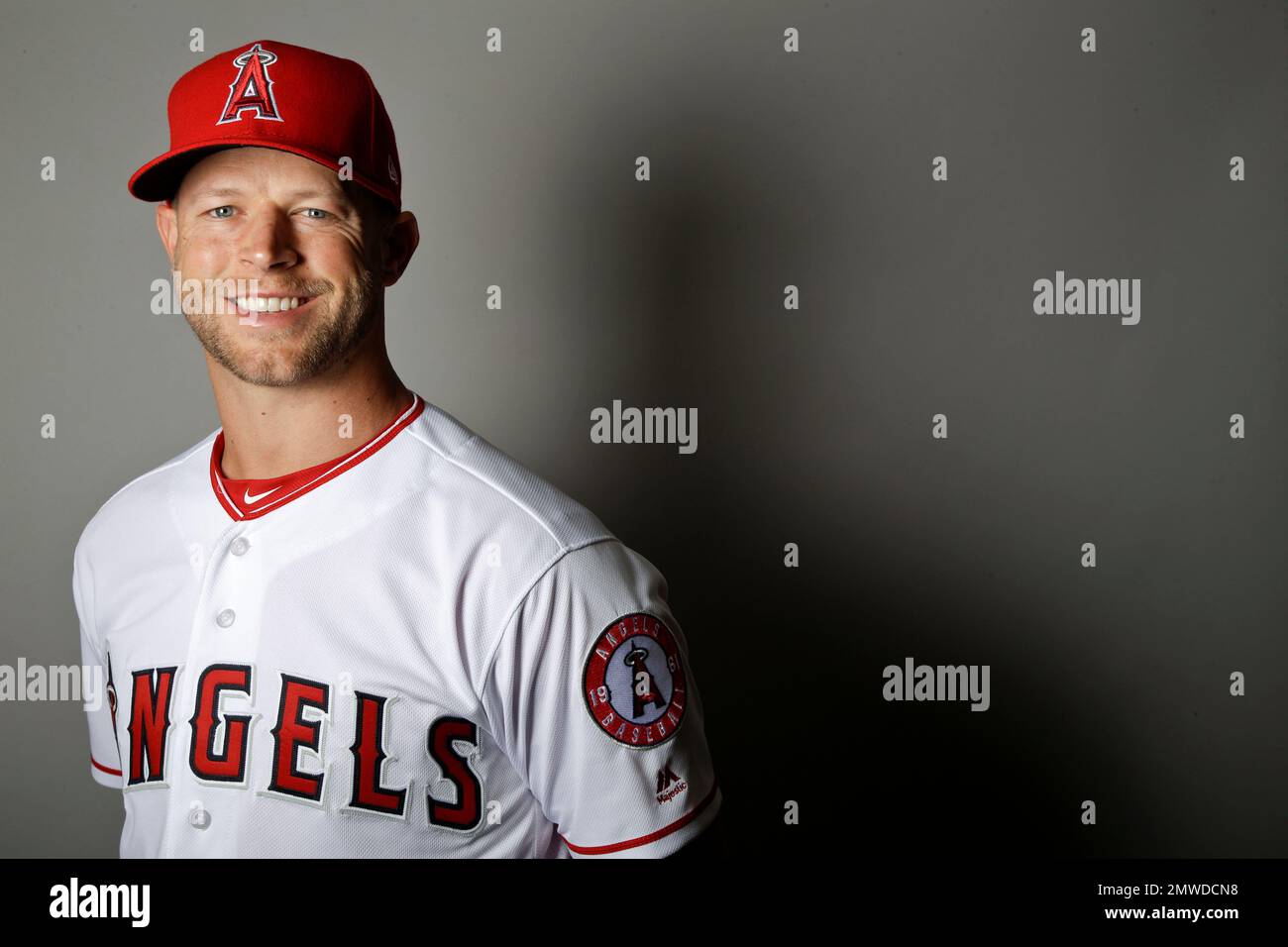 This is a 2017 photo of relief pitcher Austin Adams of the Los Angeles ...