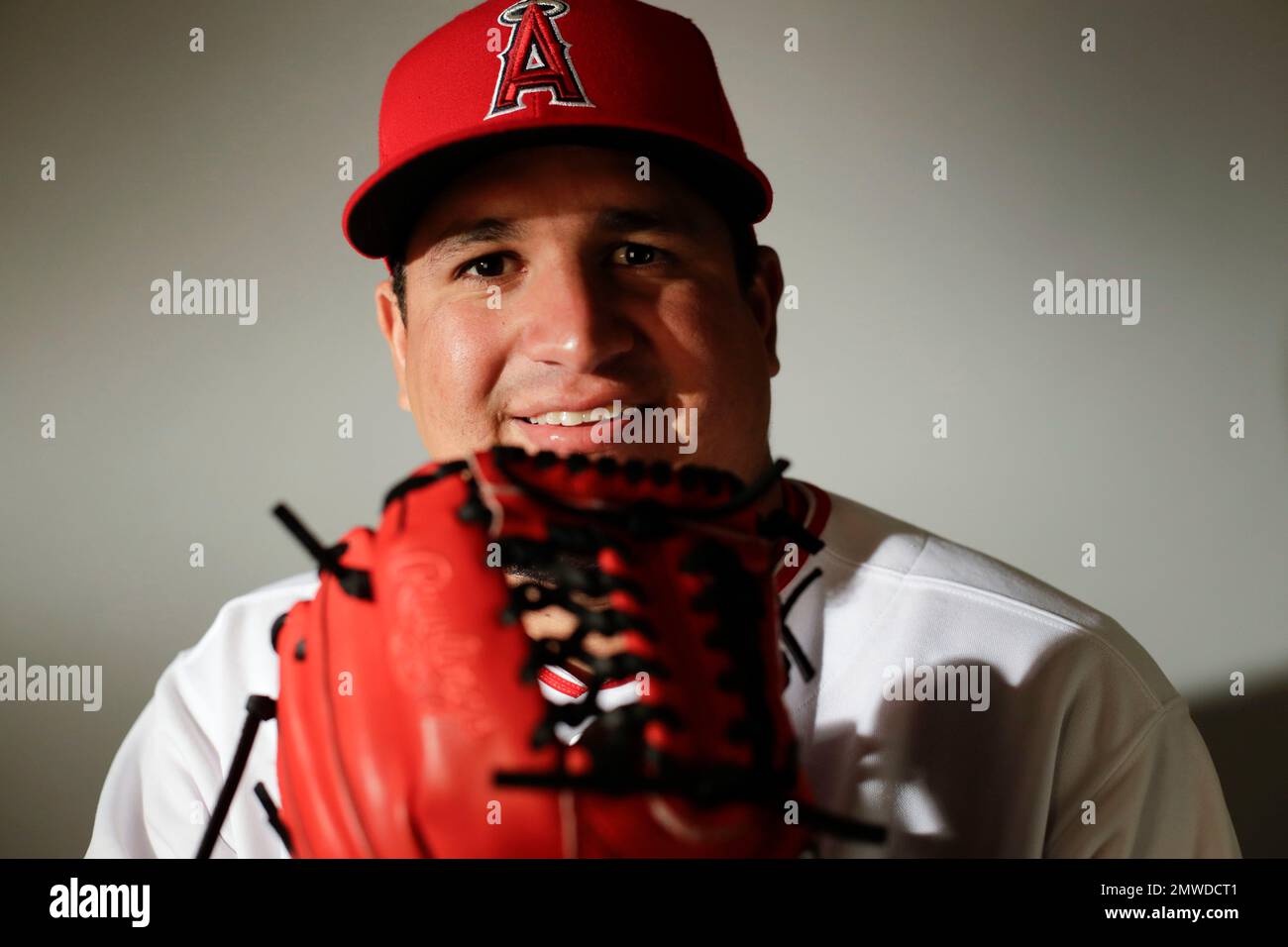 This is a 2017 photo of relief pitcher Eduardo Paredes of the Los ...