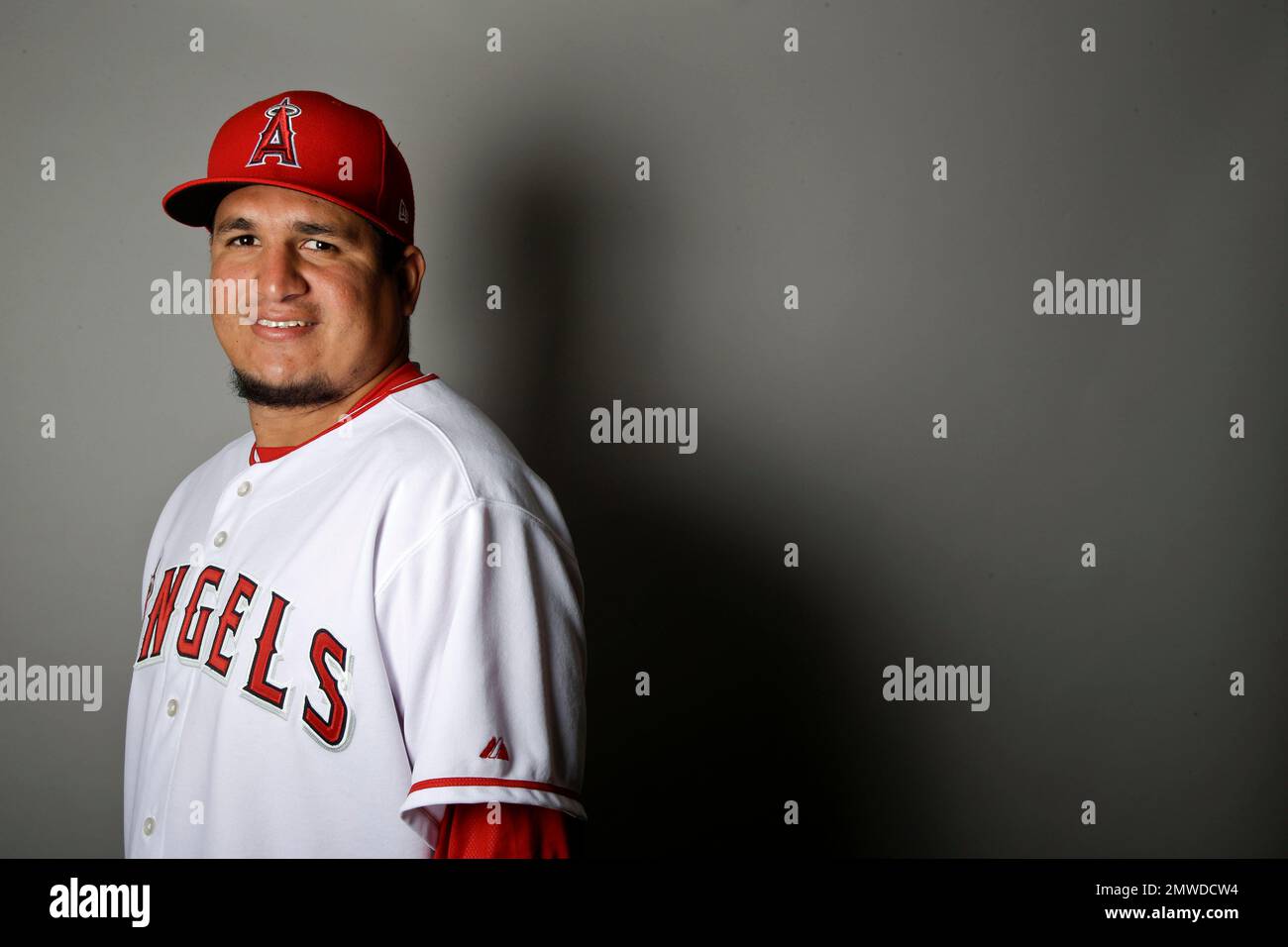 This is a 2017 photo of relief pitcher Eduardo Paredes of the Los ...