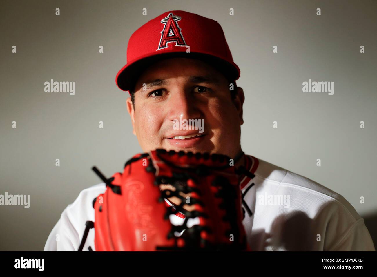 This is a 2017 photo of relief pitcher Eduardo Paredes of the Los ...