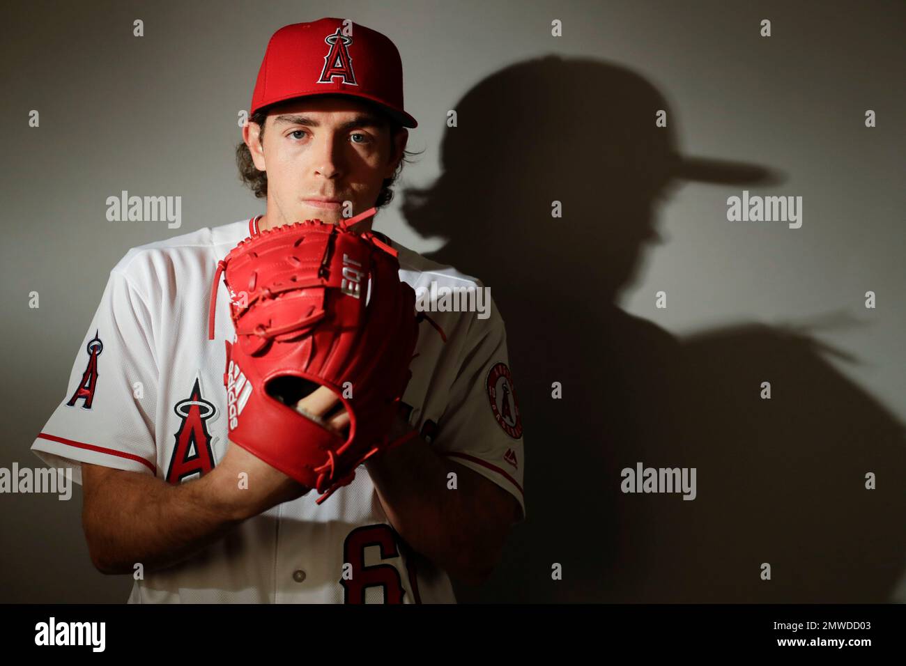 This is a 2017 photo of relief pitcher Greg Mahle of the Los Angeles ...