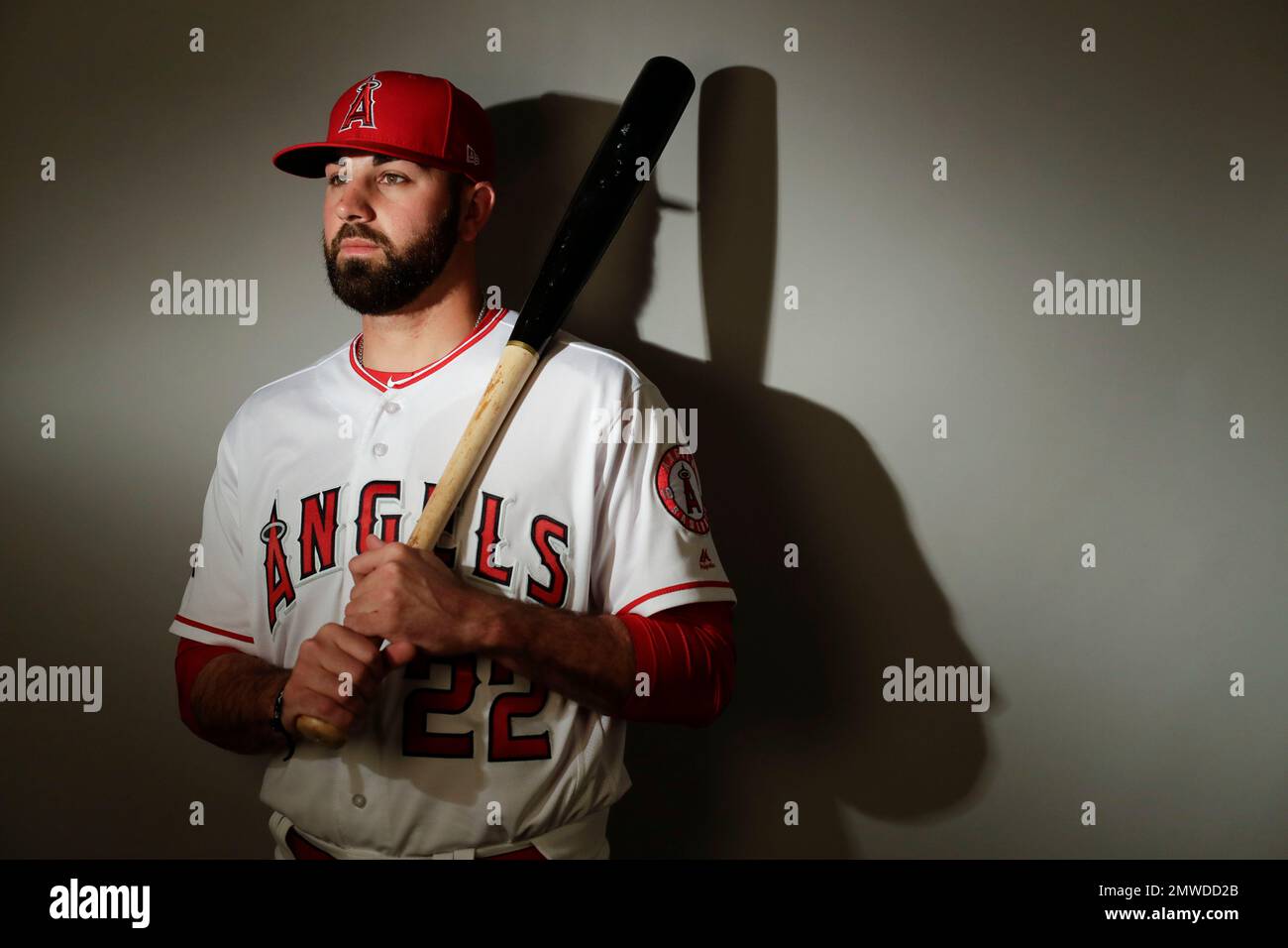 This is a 2017 photo of third baseman Kaleb Cowart of the Los Angeles ...
