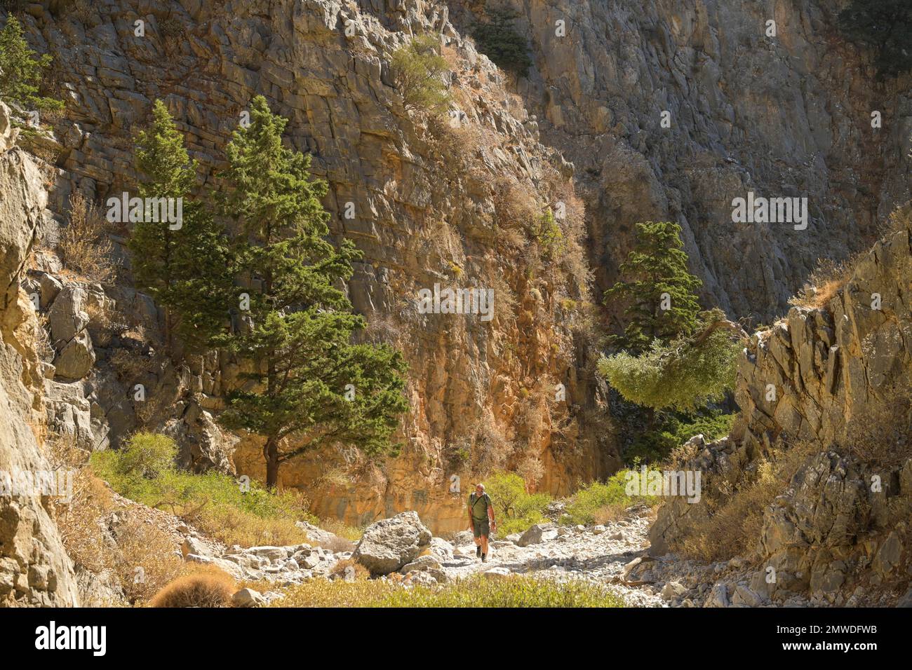 Hiking, Imbros Gorge, Crete, Greece Stock Photo - Alamy