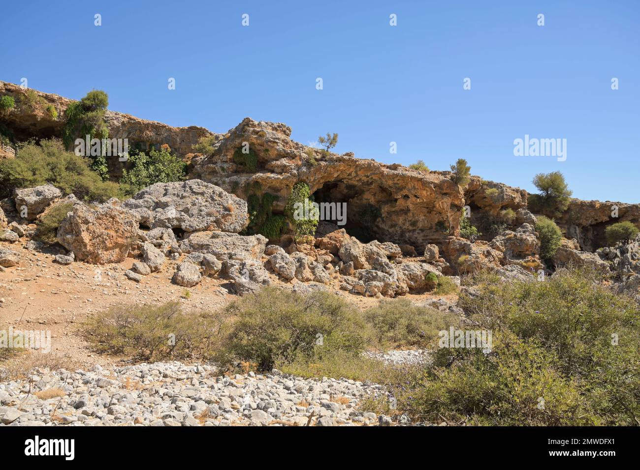 Rock formation, lower Imbros Gorge, Crete, Greece Stock Photo - Alamy