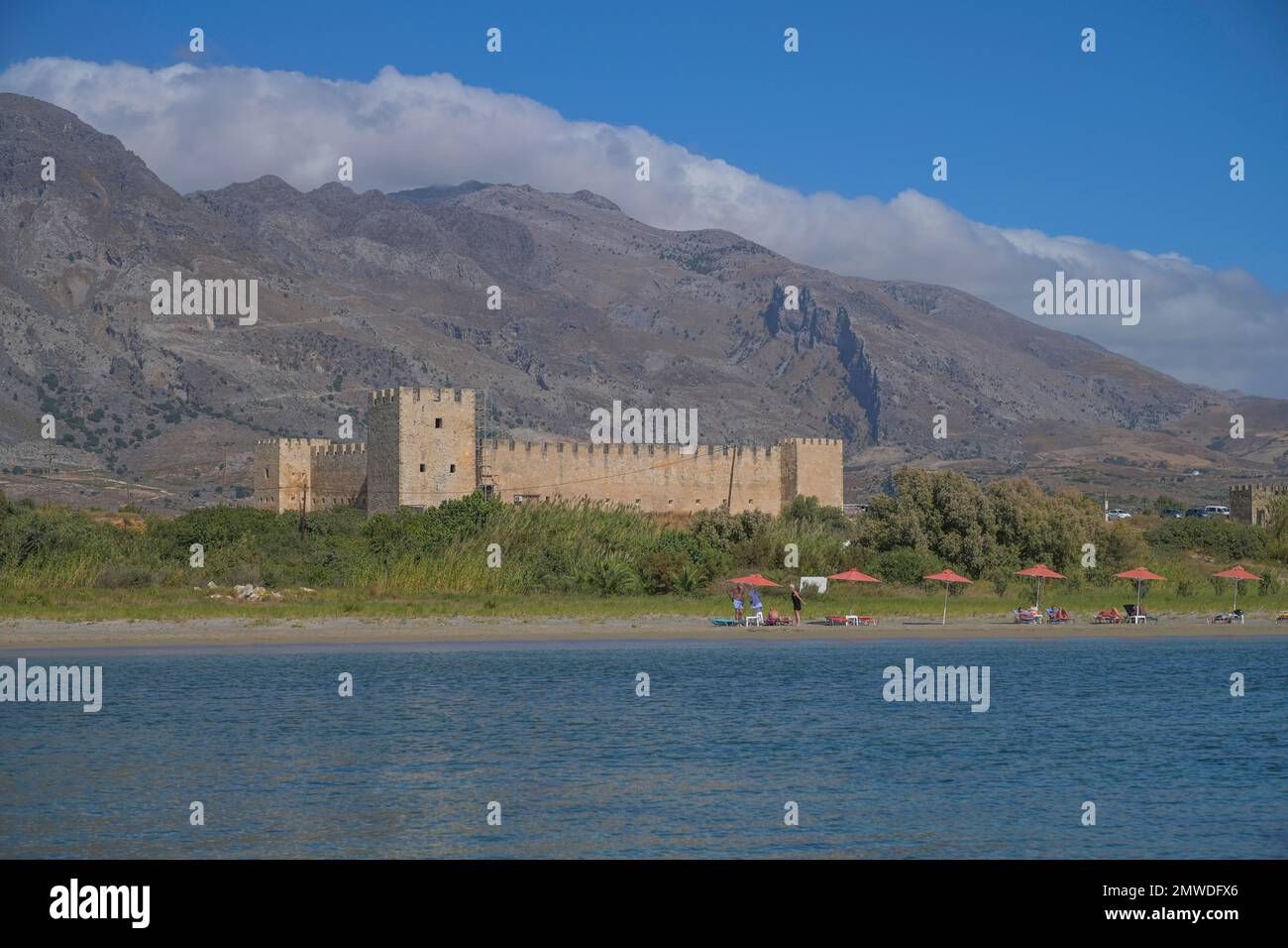 Venetian Castle, Frangokastello, Crete, Greece Stock Photo - Alamy