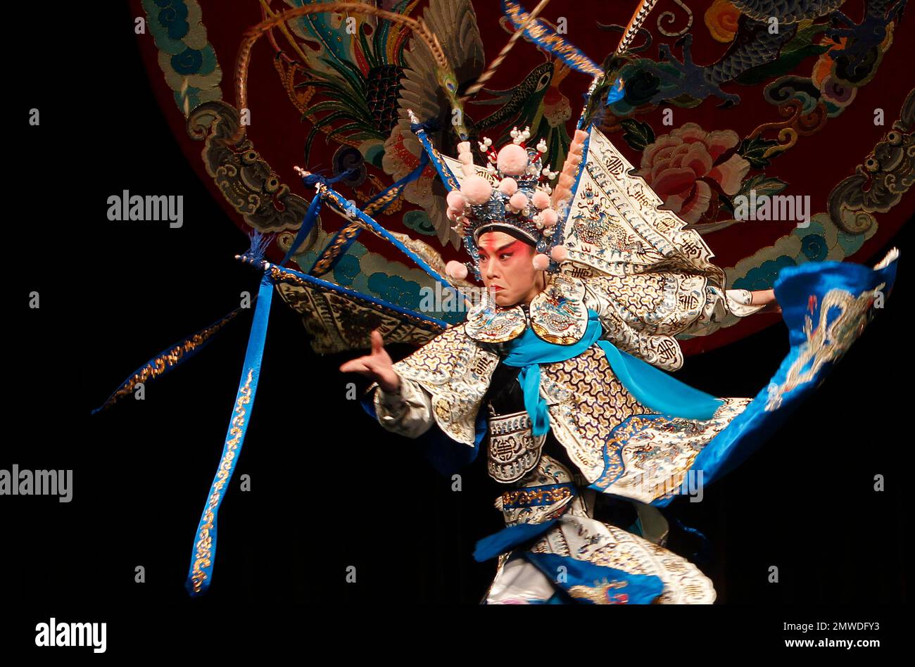 A new artist of the traditional Chinese Opera performs the classic ...