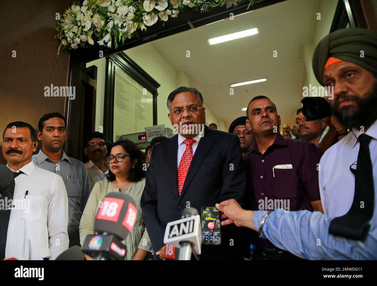 The new Chairman of Tata Group Natarajan Chandrasekaran speaks to the ...