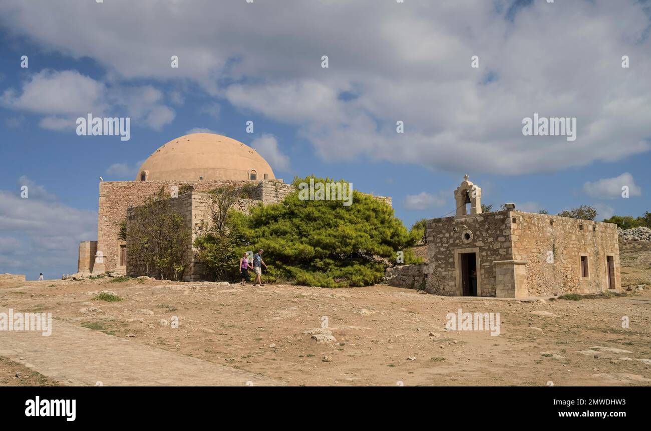 Sultan Ibrahim Mosque, Agia Ekaterini Chapel, Fortezza, Rethymno, Crete ...