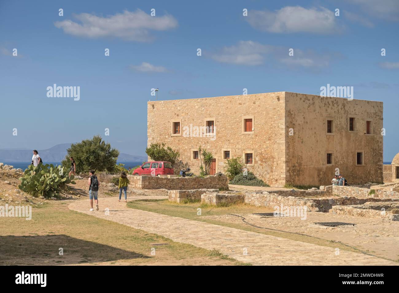 House of the Aldermen, Fortezza, Rethymno, Crete, Greece Stock Photo ...