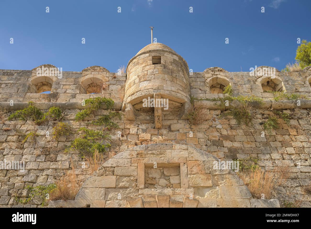 Fortress Wall, Fortezza, Rethymno, Crete, Greece Stock Photo - Alamy