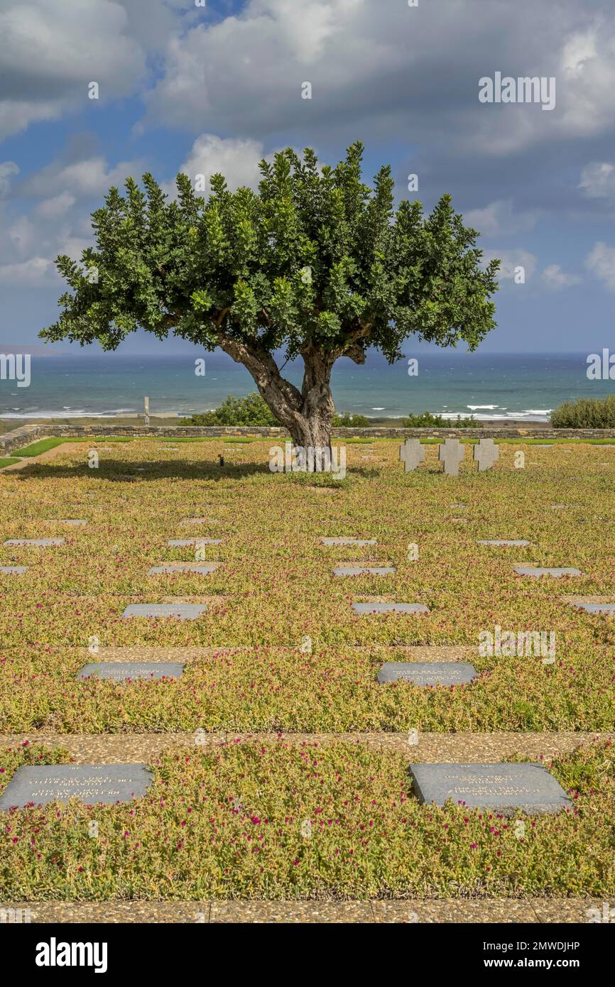 German Military Cemetery, Maleme, Crete, Greece Stock Photo - Alamy