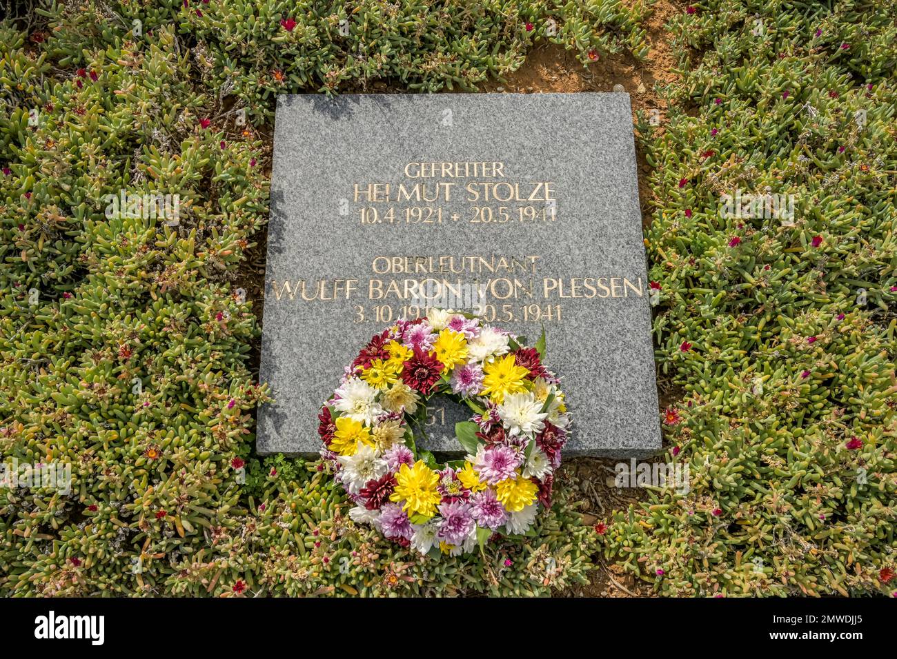 German Military Cemetery, Maleme, Crete, Greece Stock Photo - Alamy