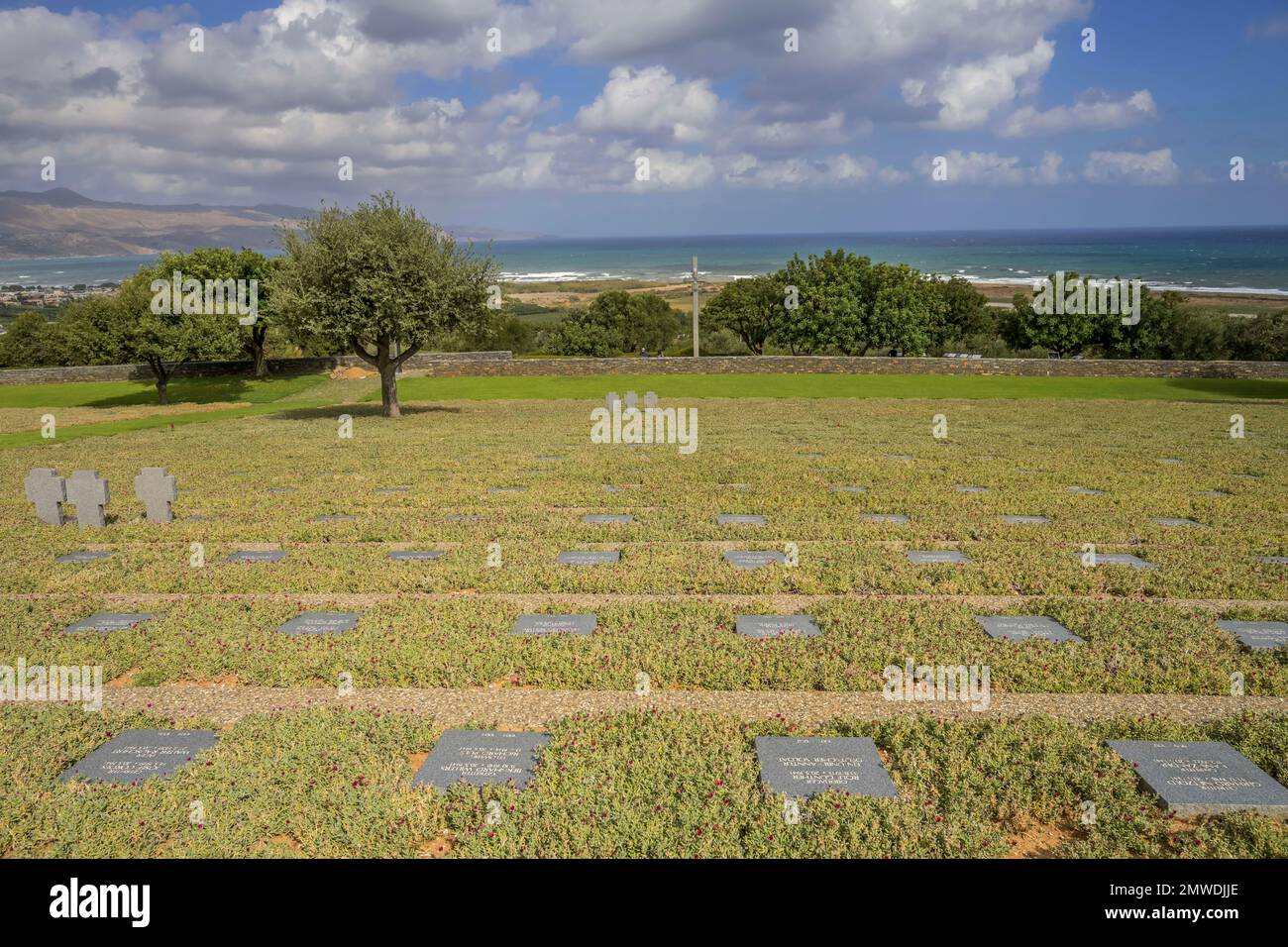 German Military Cemetery, Maleme, Crete, Greece Stock Photo - Alamy