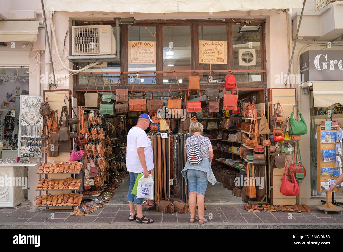 Shopping Street, Leather Goods, Tourists, Mavrokordatou Alexanrou, Old ...