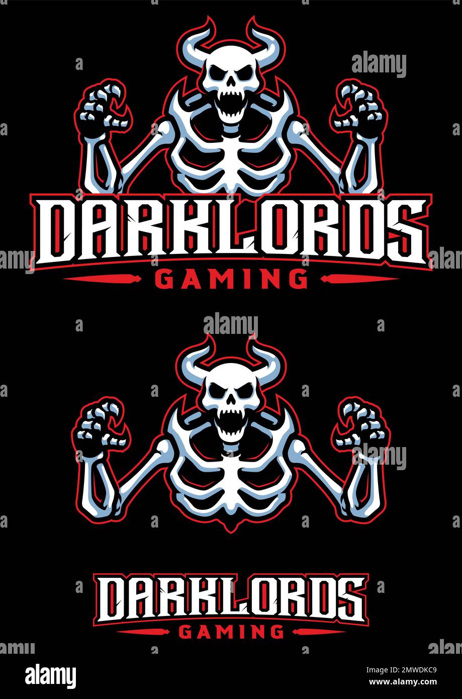Darklords Gaming Mascot Stock Vector Image And Art Alamy