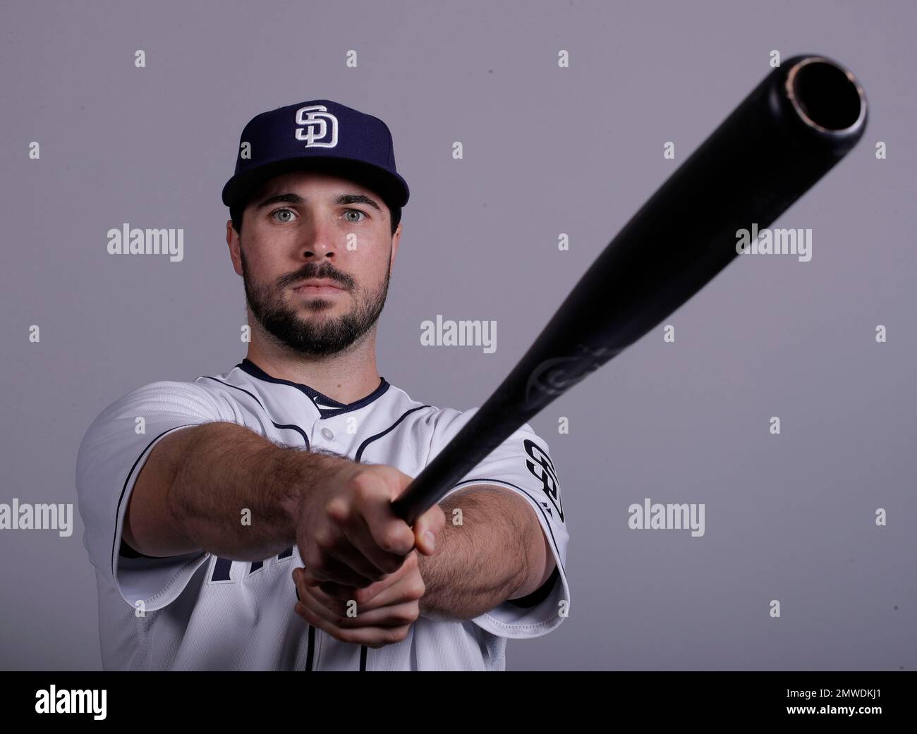 This is a 2017 photo of Austin Hedges of the San Diego Padres baseball ...