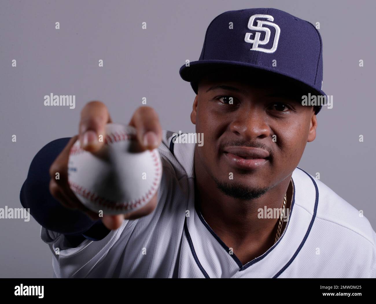 This is a 2017 photo of Luis Perdomo of the San Diego Padres baseball ...