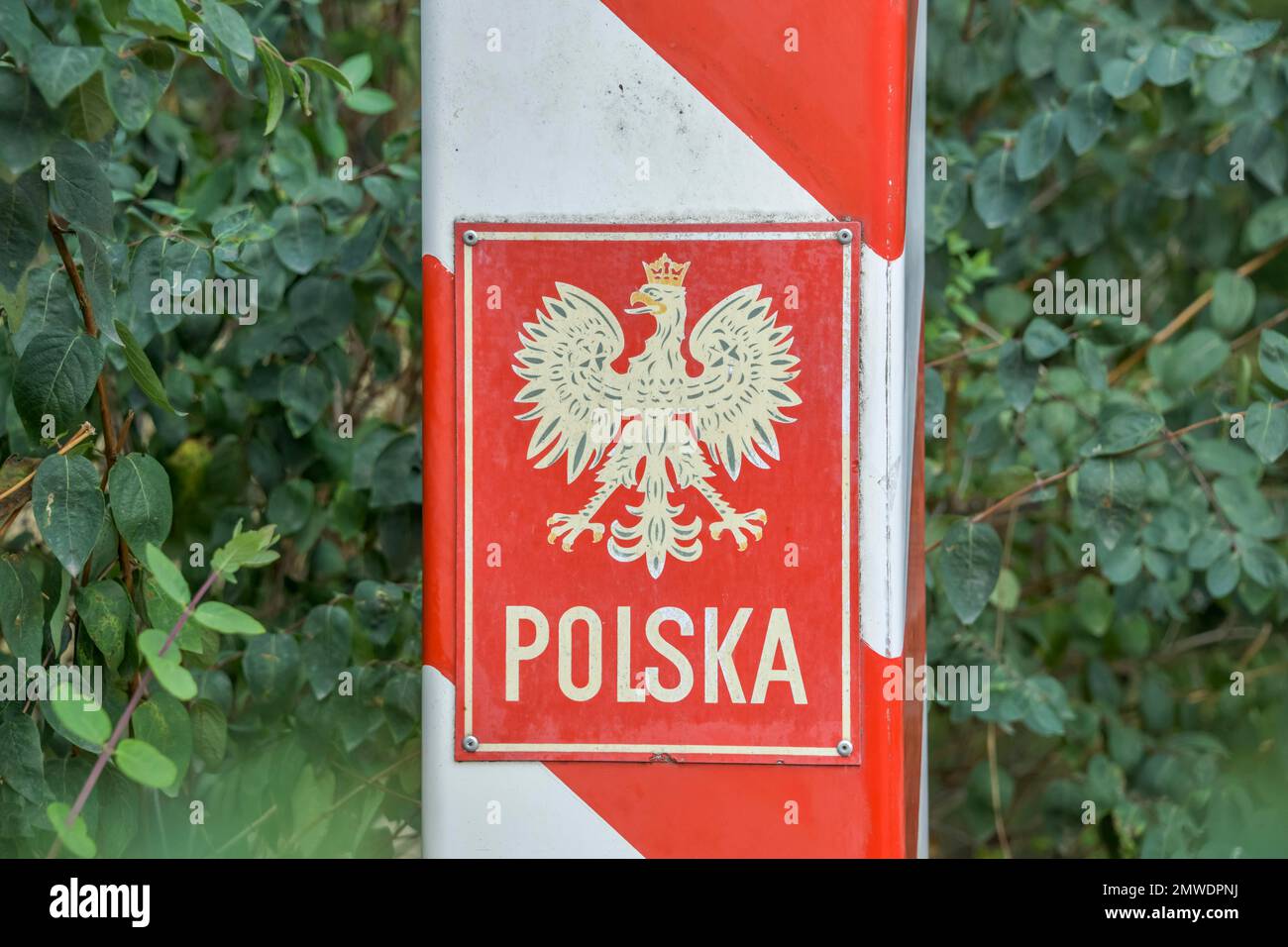 Boundary stone, border Poland Stock Photo - Alamy