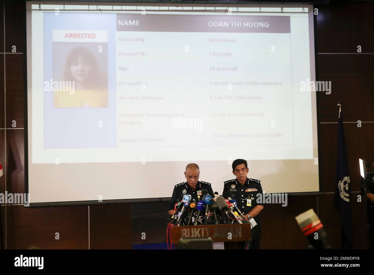 FILE - In this Feb. 19, 2017, file photo, Malaysia Deputy Inspector ...