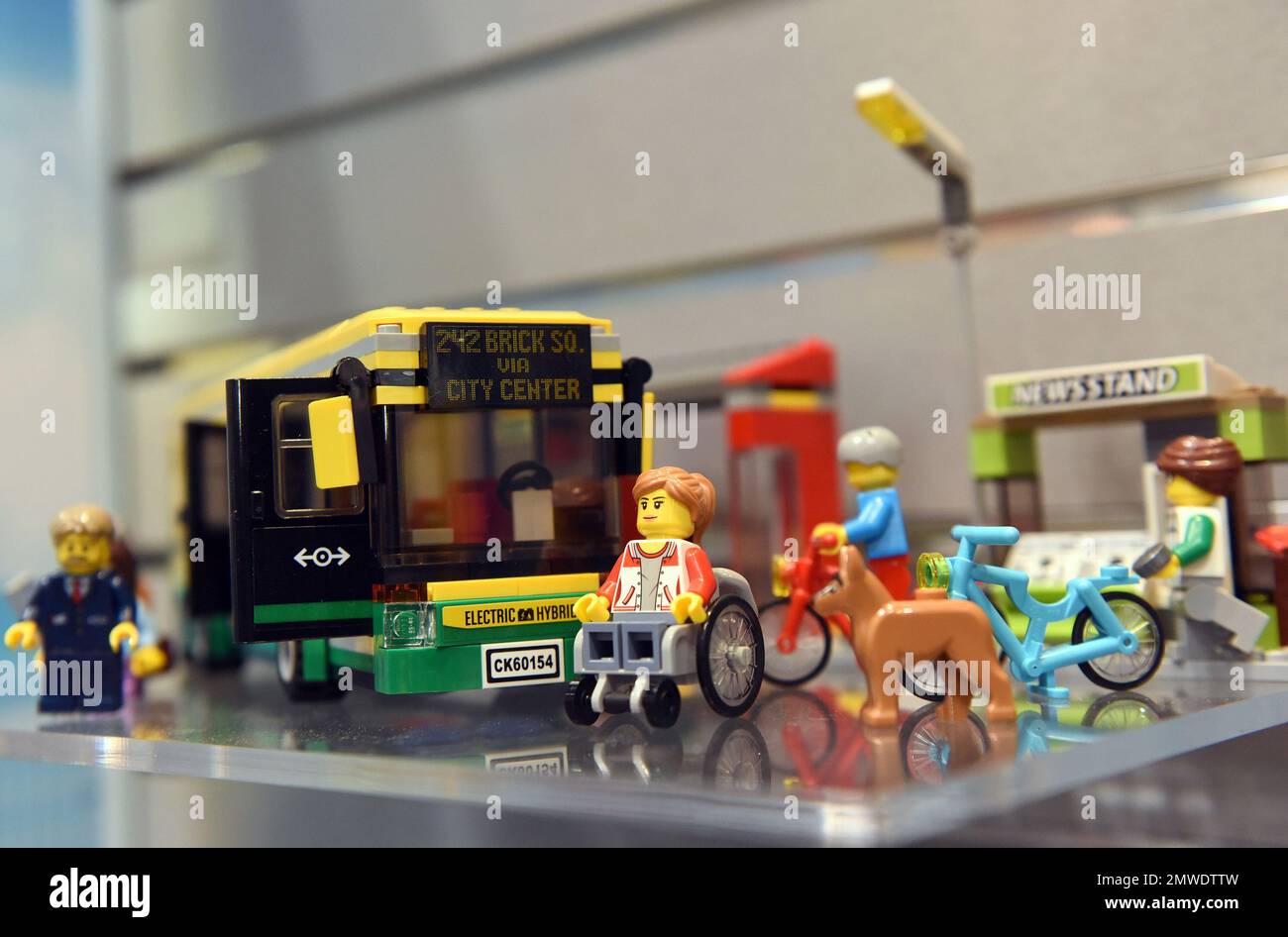 LEGO CITY Bus Station is displayed at the North American International ...