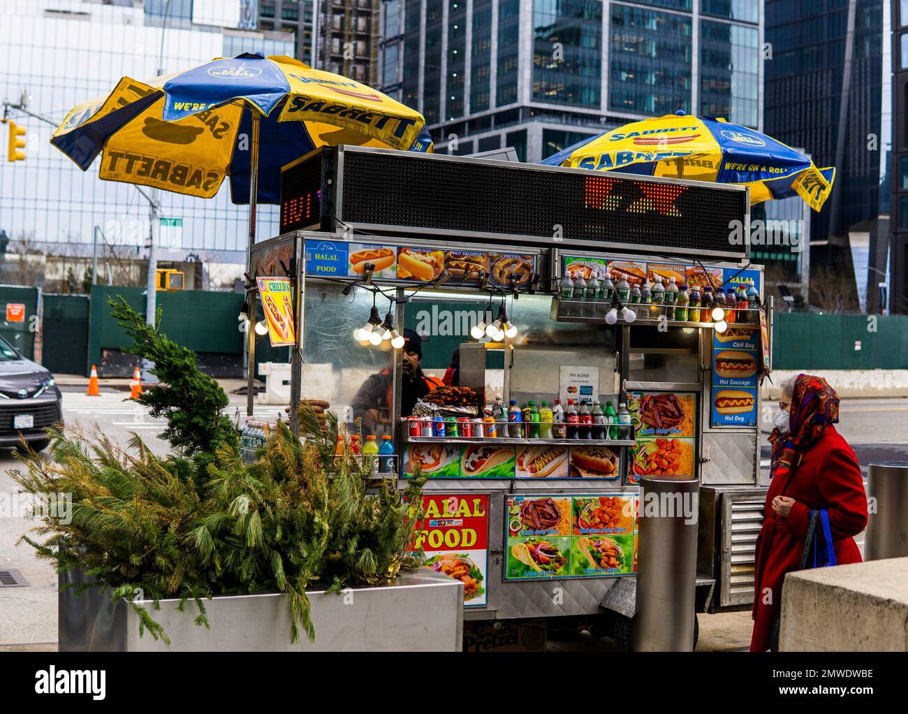 New York, NY - USA - Jan 28, 2023 Horizontal image of a New York City ...