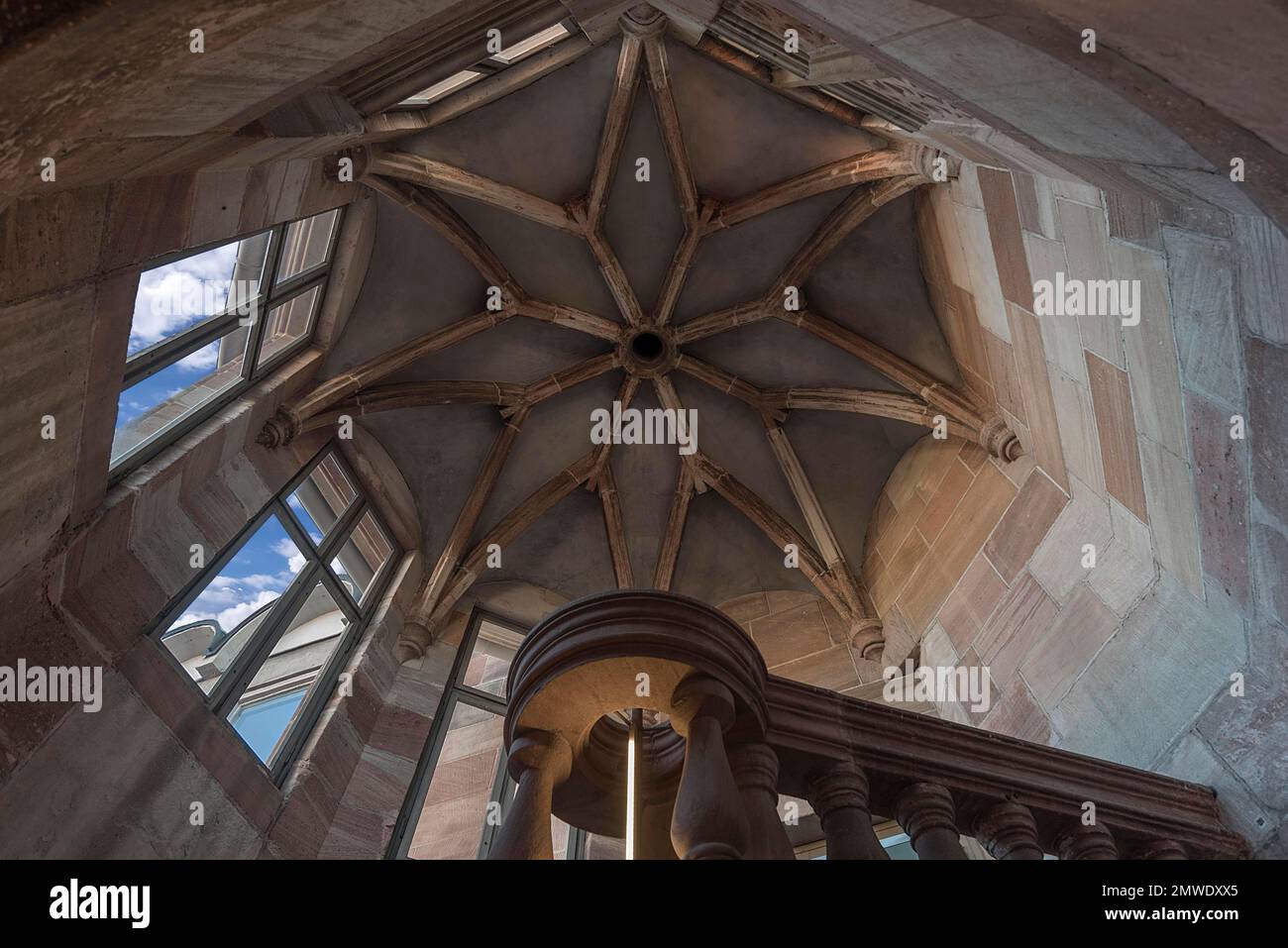 Final vault of the private stair tower of the former merchant Martin ...