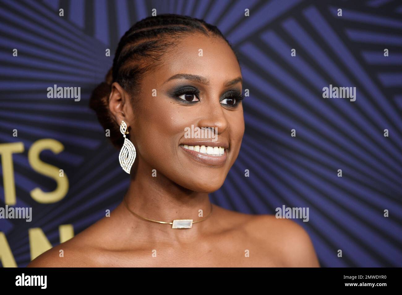 Actress Issa Rae, recipient of the Rising Star Award, poses at the 2017 ...