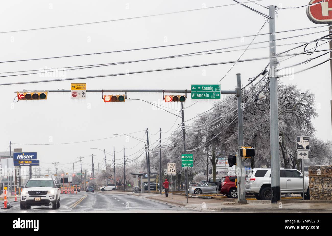 Austin, USA. 01st Feb, 2023. Ice storms hit Austin, Texas leaving ... Austin, USA. 01st Feb, 2023. Ice storms hit Austin, Texas leaving ...