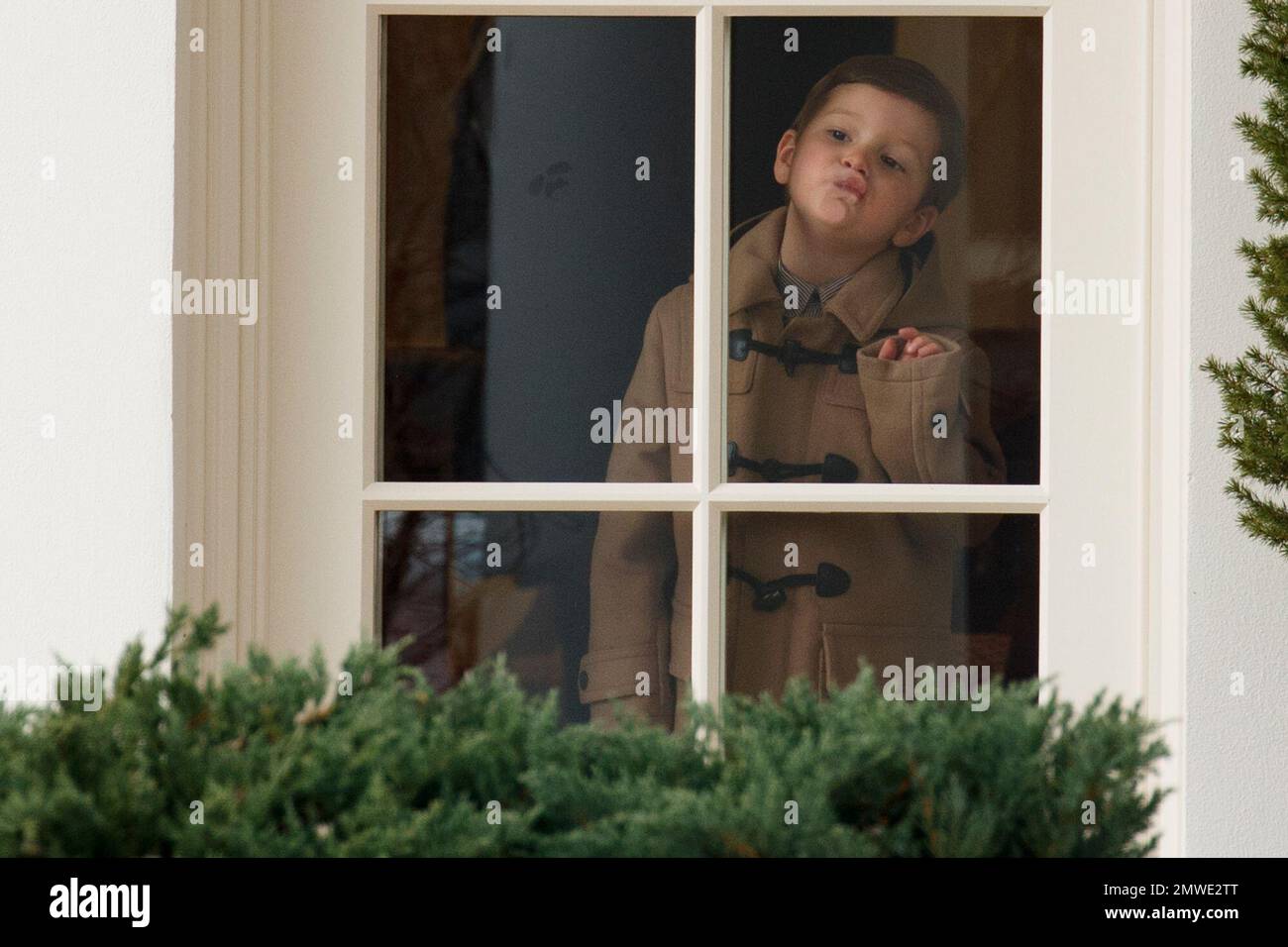 Joseph Kushner, grandson of President Donald Trump, looks out the ...