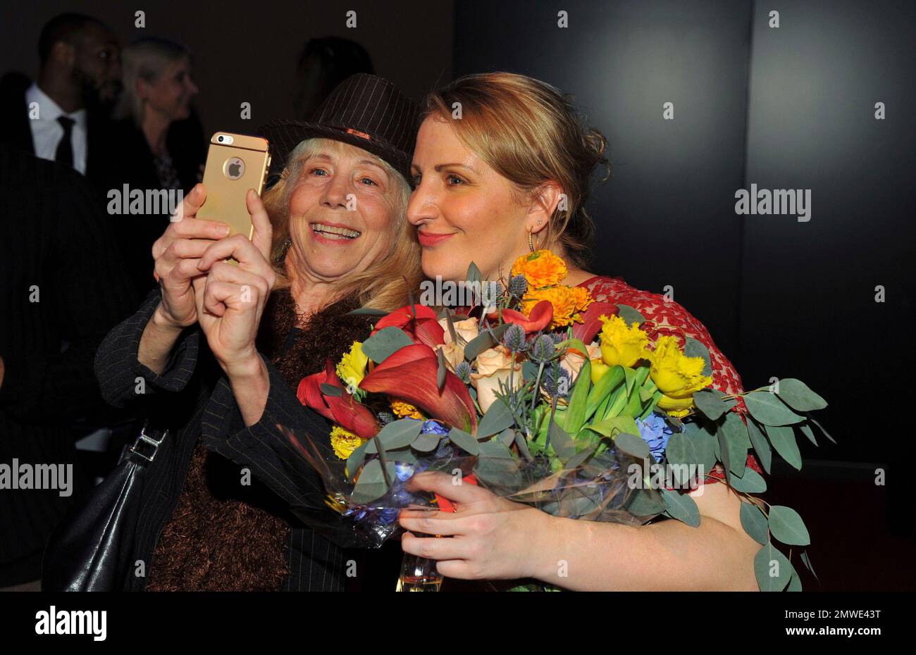 EXCLUSIVE - Mandy Moore poses for a selfie at the reception following ...