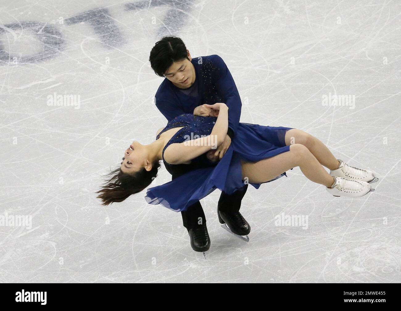 Silver medalists Maia Shibutani and Alex Shibutani of the United States ...