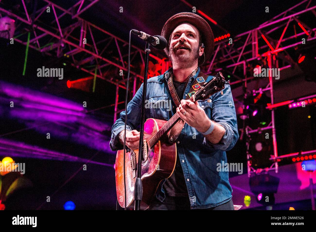 Scott Terry of Red Wanting Blue perform on board the Norwegian Jade ...