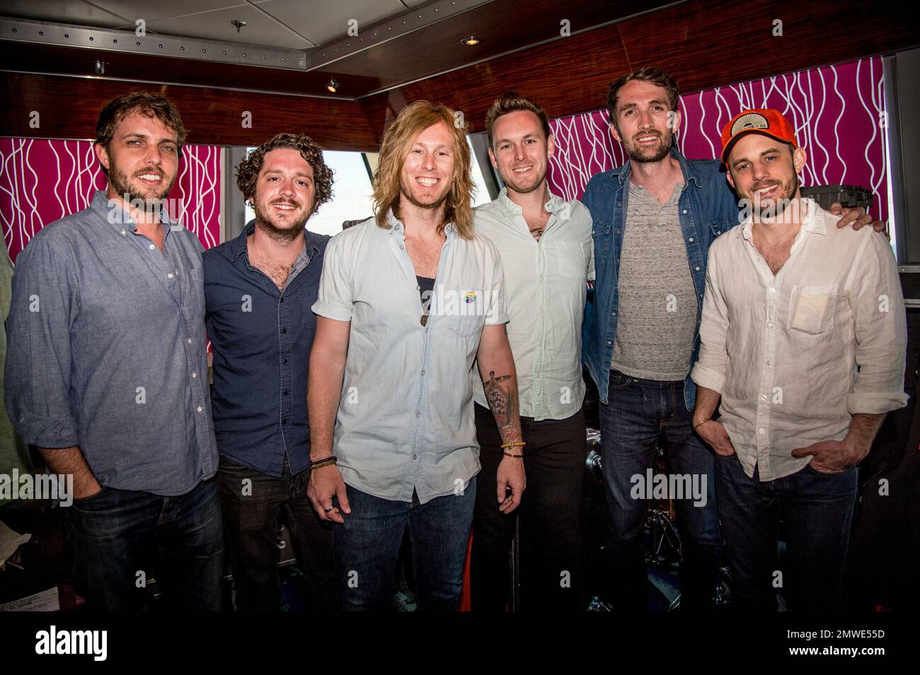 Josh Jenkins, from left, Joshua Wilkerson, Geoff Ice, Denton Hunker and ...