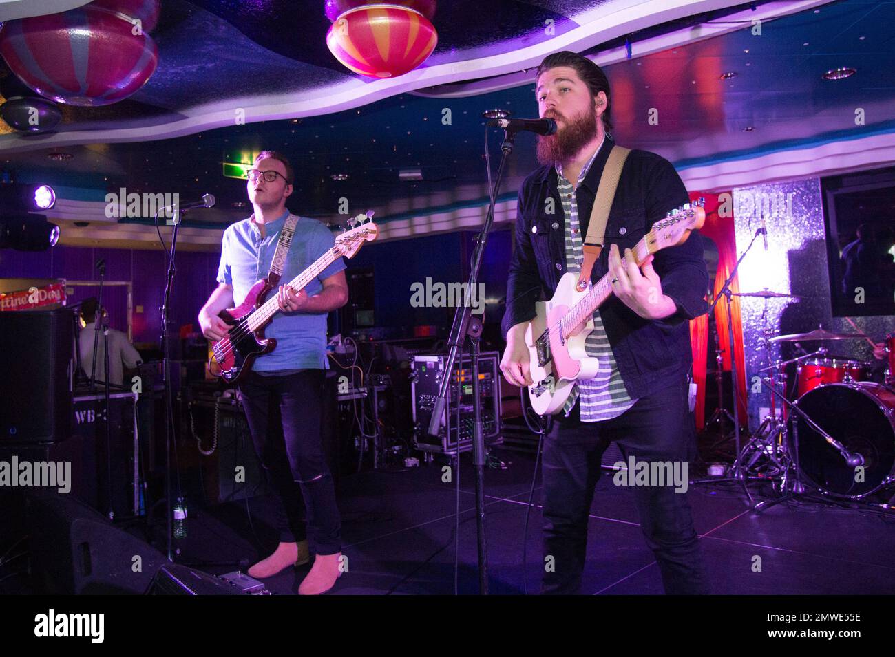 The band Knox Hamilton performs on board the Norwegian Jade during day ...