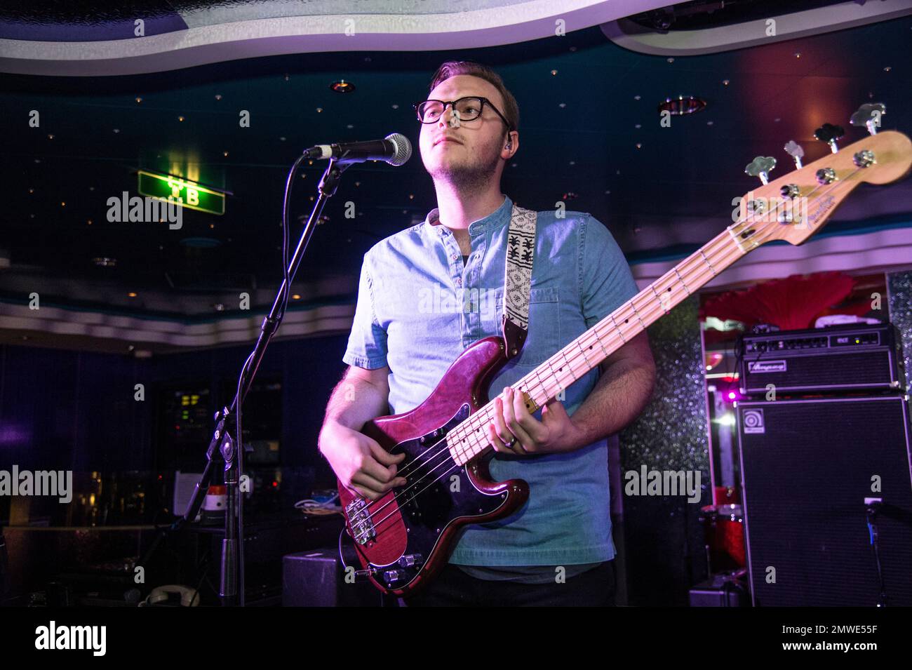 The band Knox Hamilton performs on board the Norwegian Jade during day ...