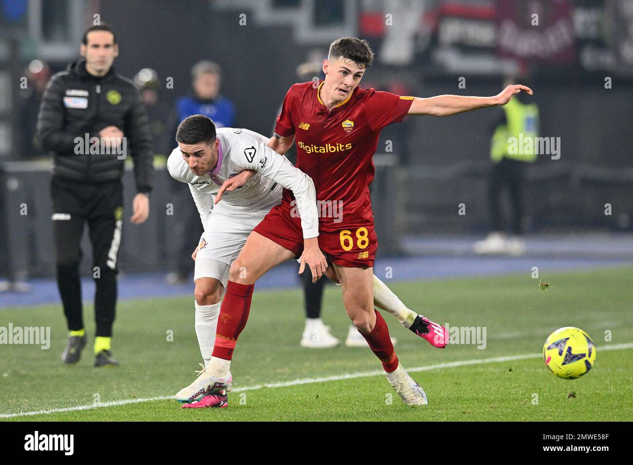 Benjamin Tahirovic of AS Roma during Coppa Italia 2022 2023 Match ...