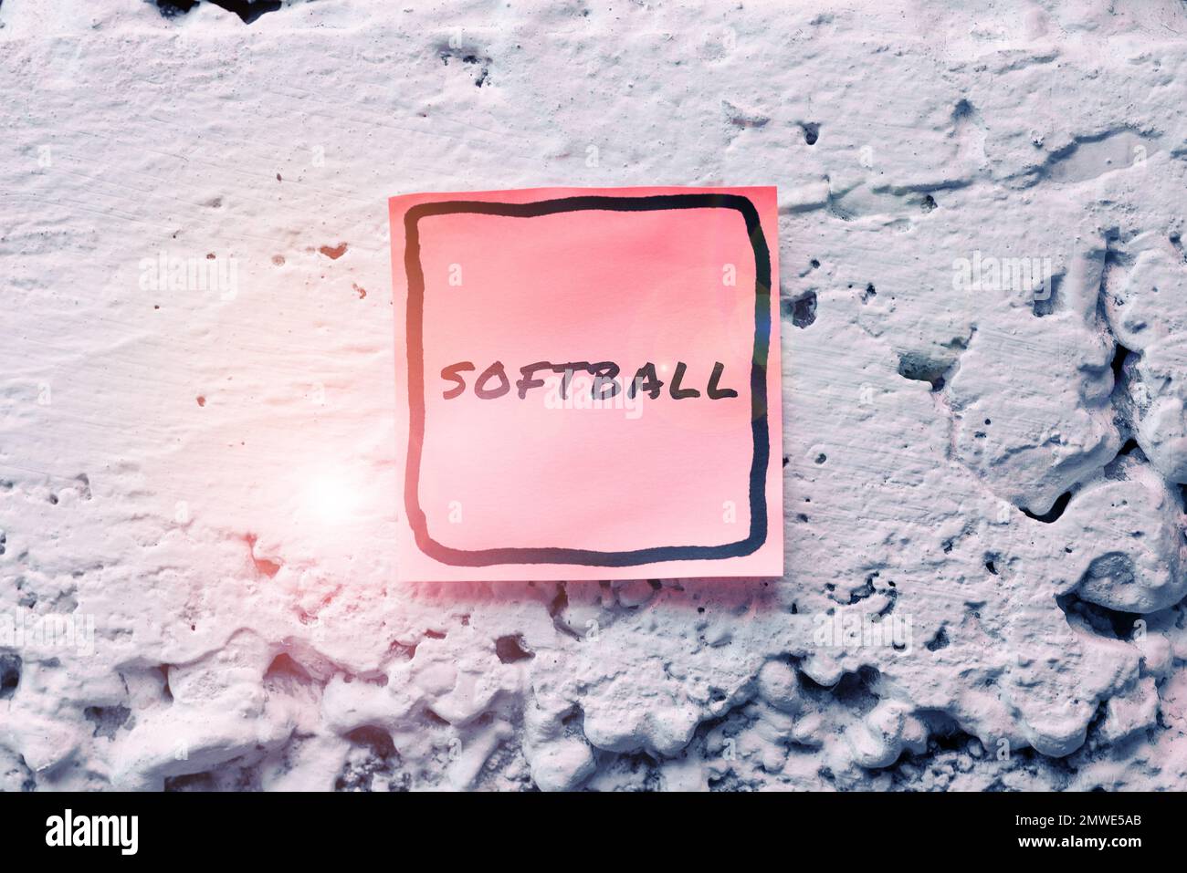 Conceptual display Softball. Word Written on a sport similar to ...