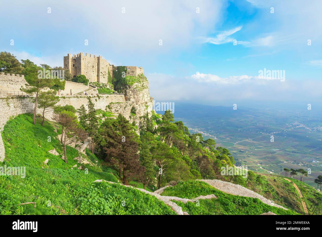 Venus Castle, Erice, Sicily, Italy Stock Photo - Alamy