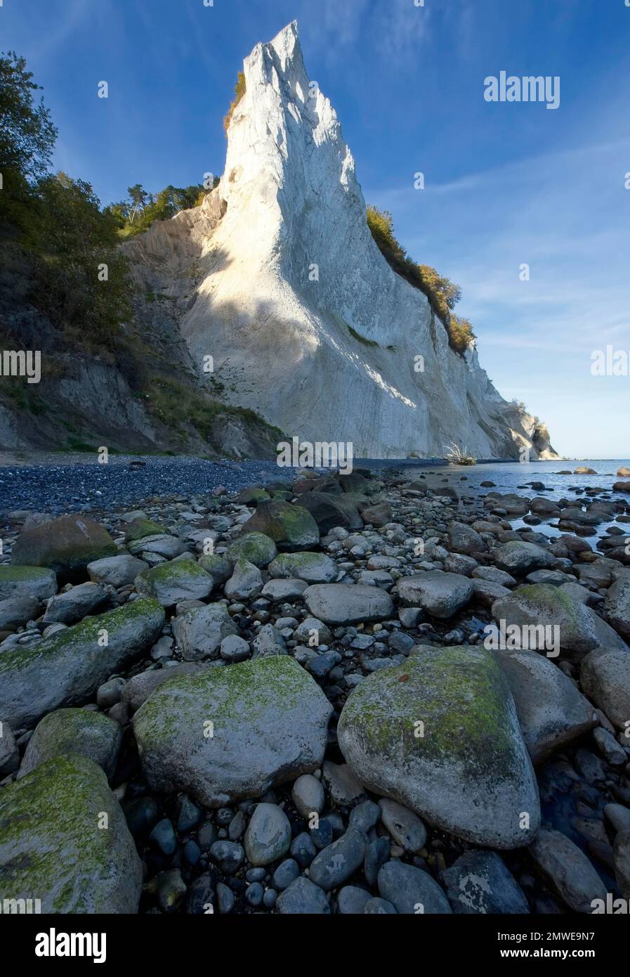 Mons Klint chalk cliff, Mon Island, Denmark Stock Photo - Alamy