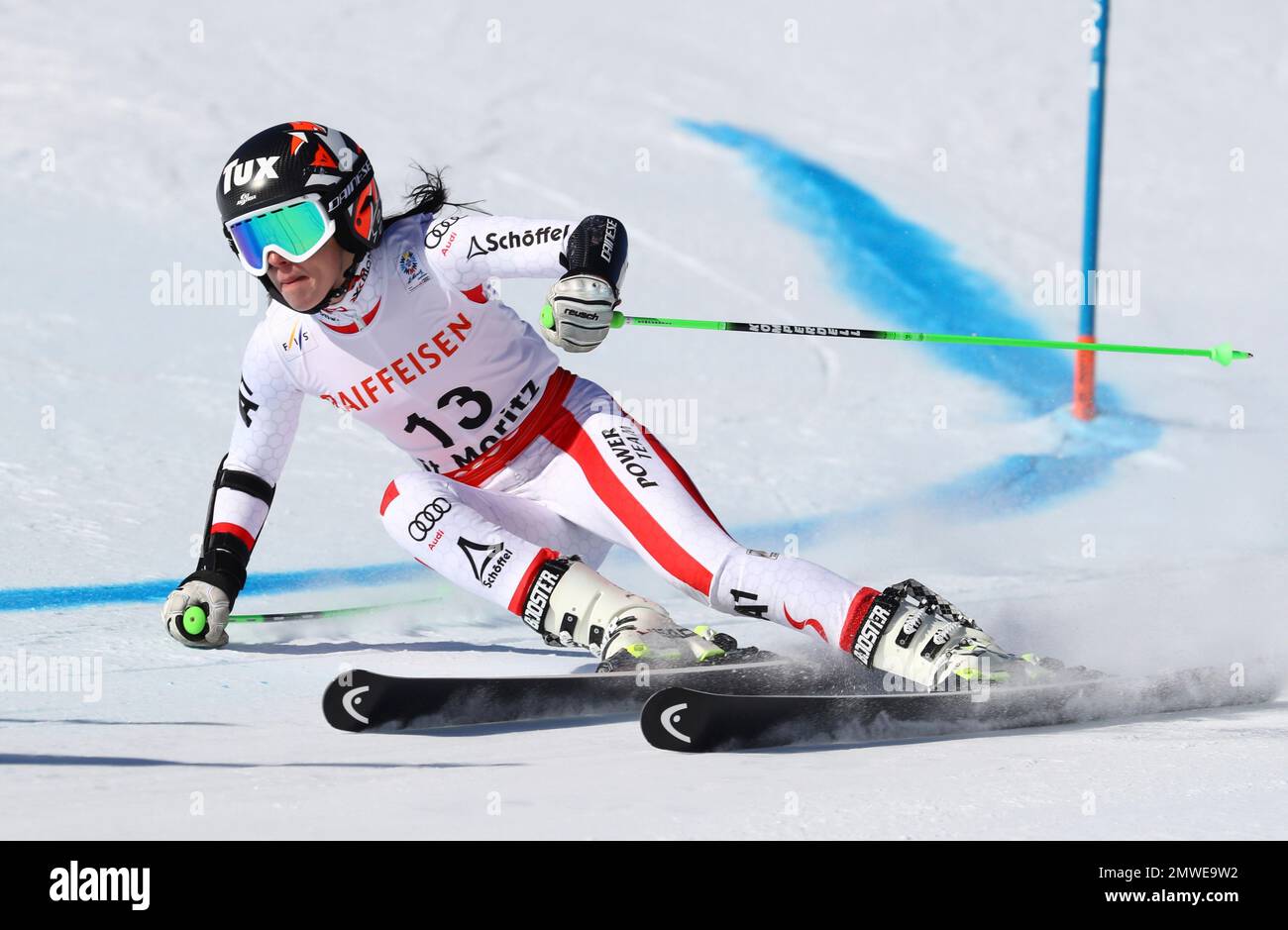 Austria's Stephanie Brunner competes during a women's giant slalom, at ...