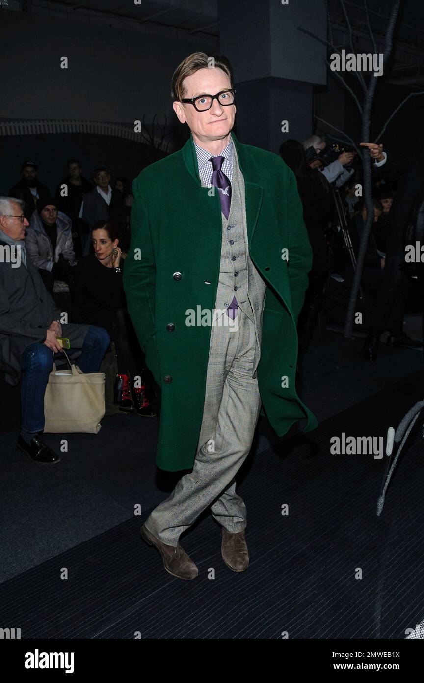 Hamish Bowles attends the Thom Browne show as part of NYFW Fall/Winter ...